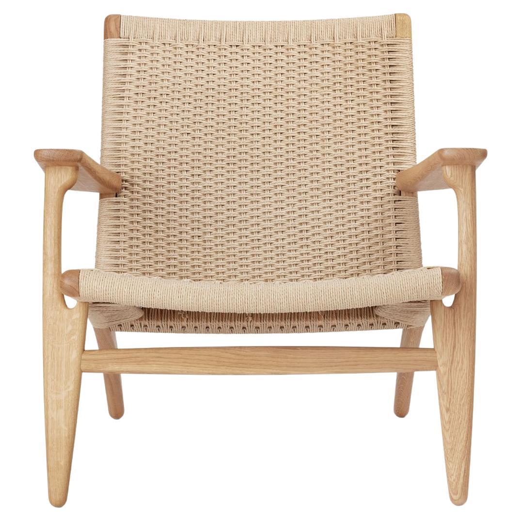 Hans J Wegner 'CH25' Chair in Oak, Oil and Natural Papercord for Carl ...