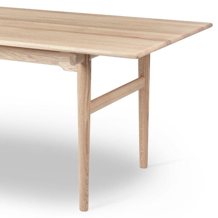 Hans J. Wegner 'CH327' Dining Table in Oak and White Oil for Carl ...