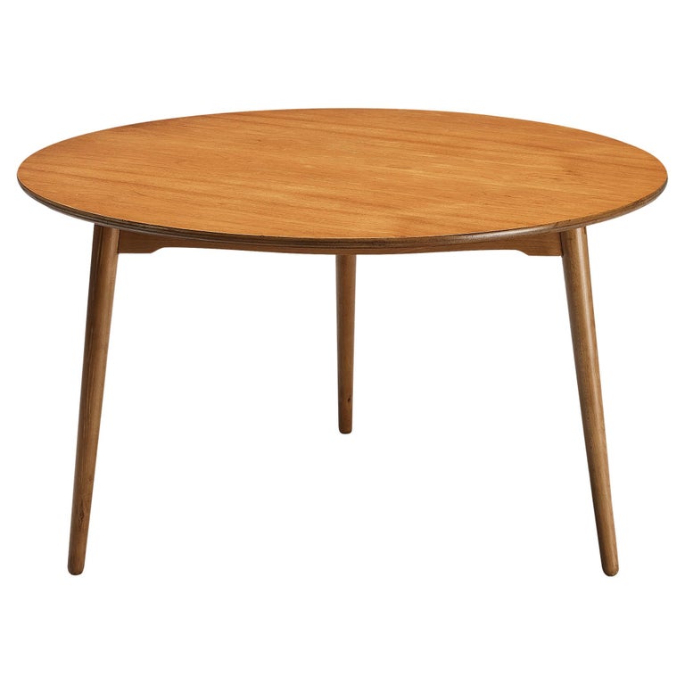 Hans J. Wegner for Fritz Hansen 'Heart' Round Dining Table in Teak For ...