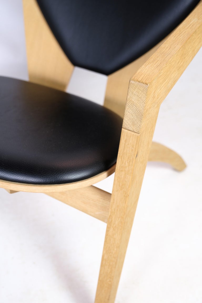 Hans J. Wegner, “Ge 460” Armchair, Black Leather, GETAMA, Designed ...