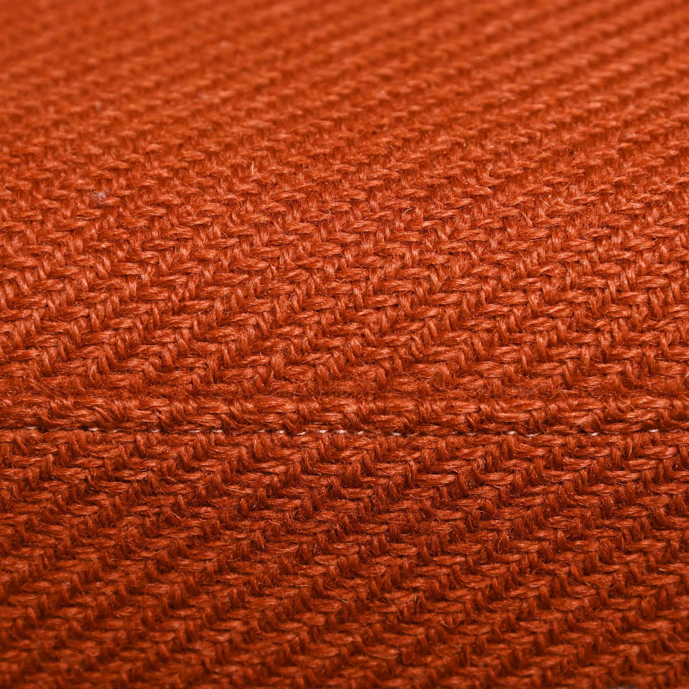 Hans J. Wegner GE290 Easy Chair in Brown Ochre Fabric for GETAMA at 1stDibs