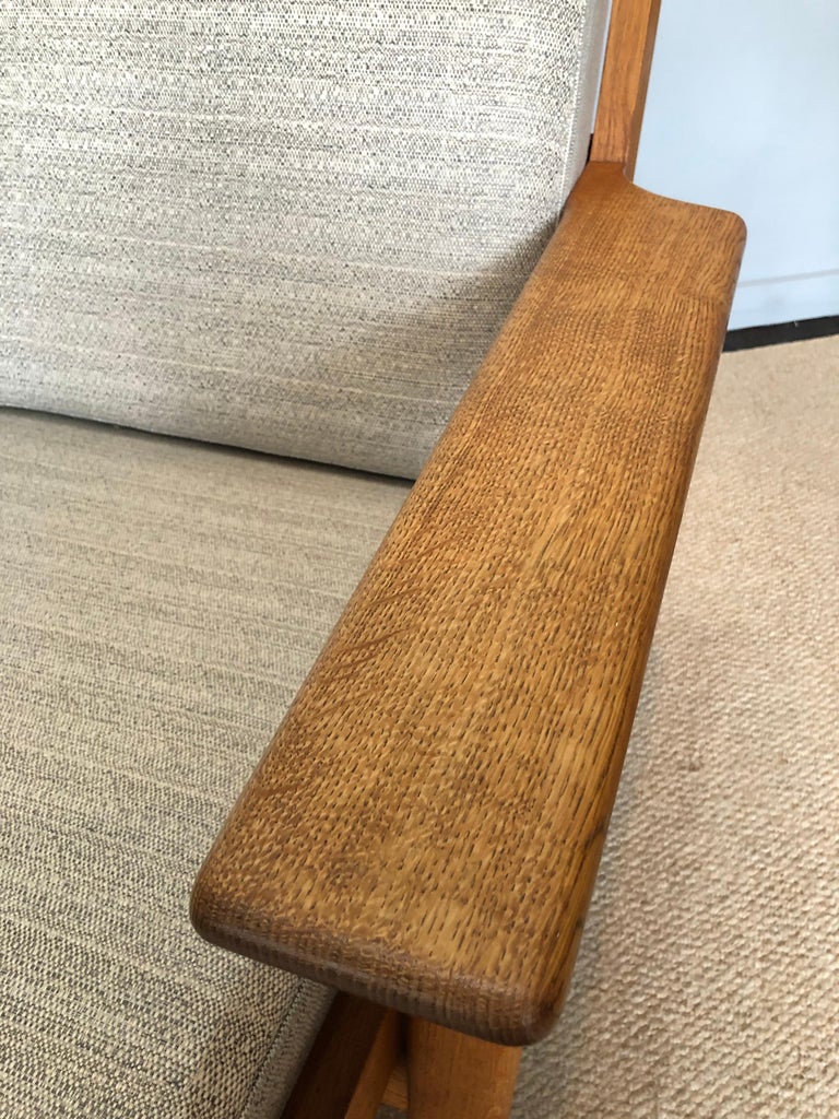 Hans J Wegner Ge290, reupholstered Original 1950s Model. at 1stDibs