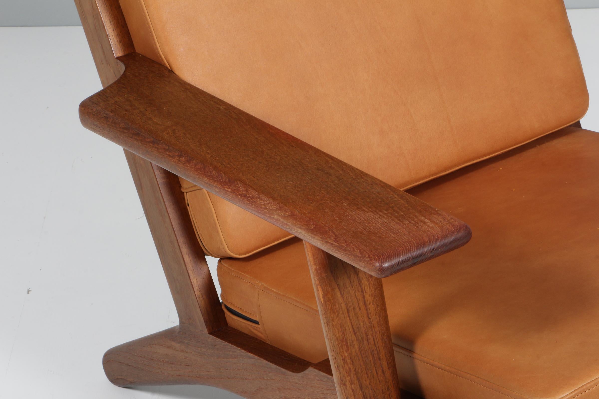 Hans J. Wegner, Lounge Chair, Model 290A, Smoked Oak at 1stDibs