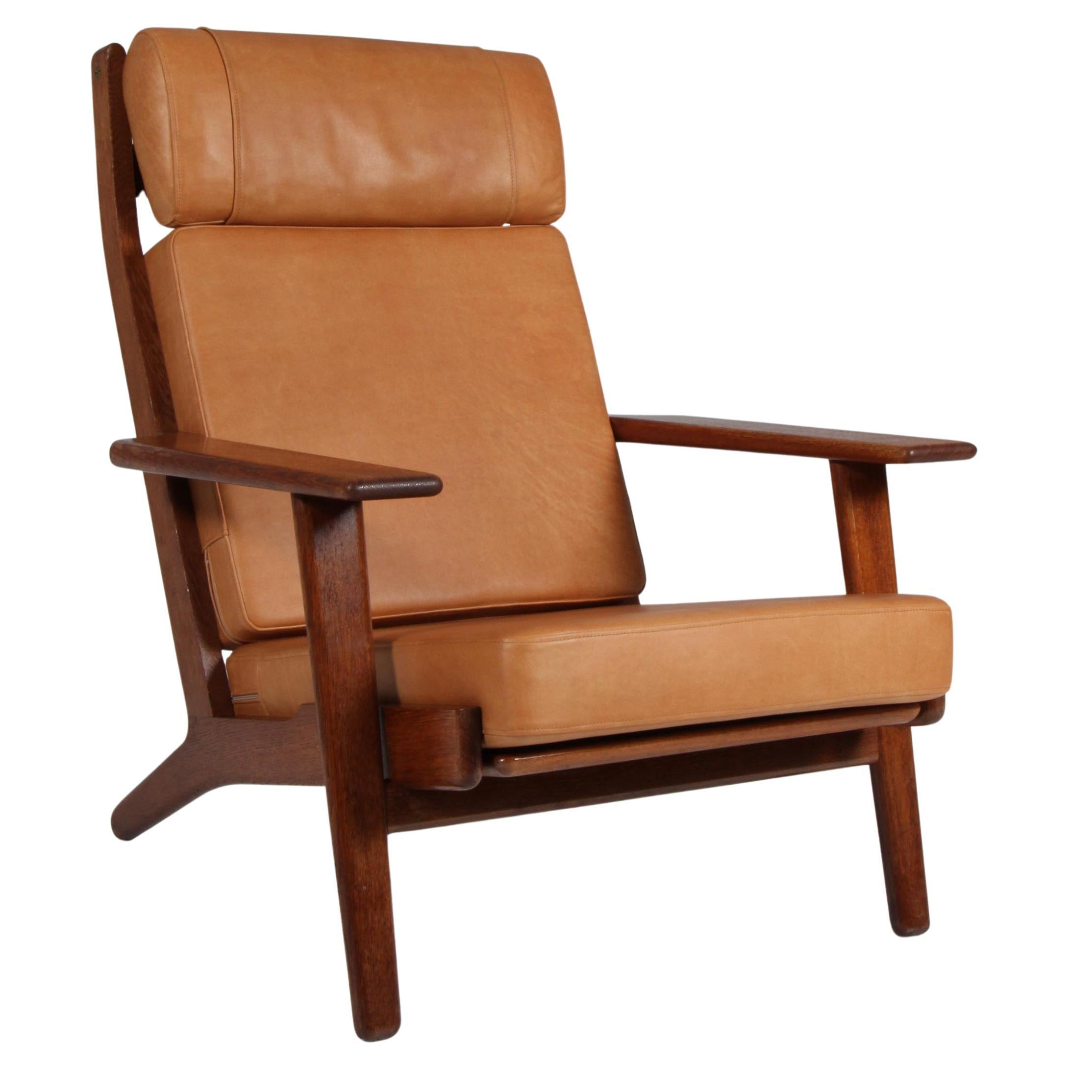 Hans J. Wegner, Lounge Chair, Model 290A, Smoked Oak at 1stDibs