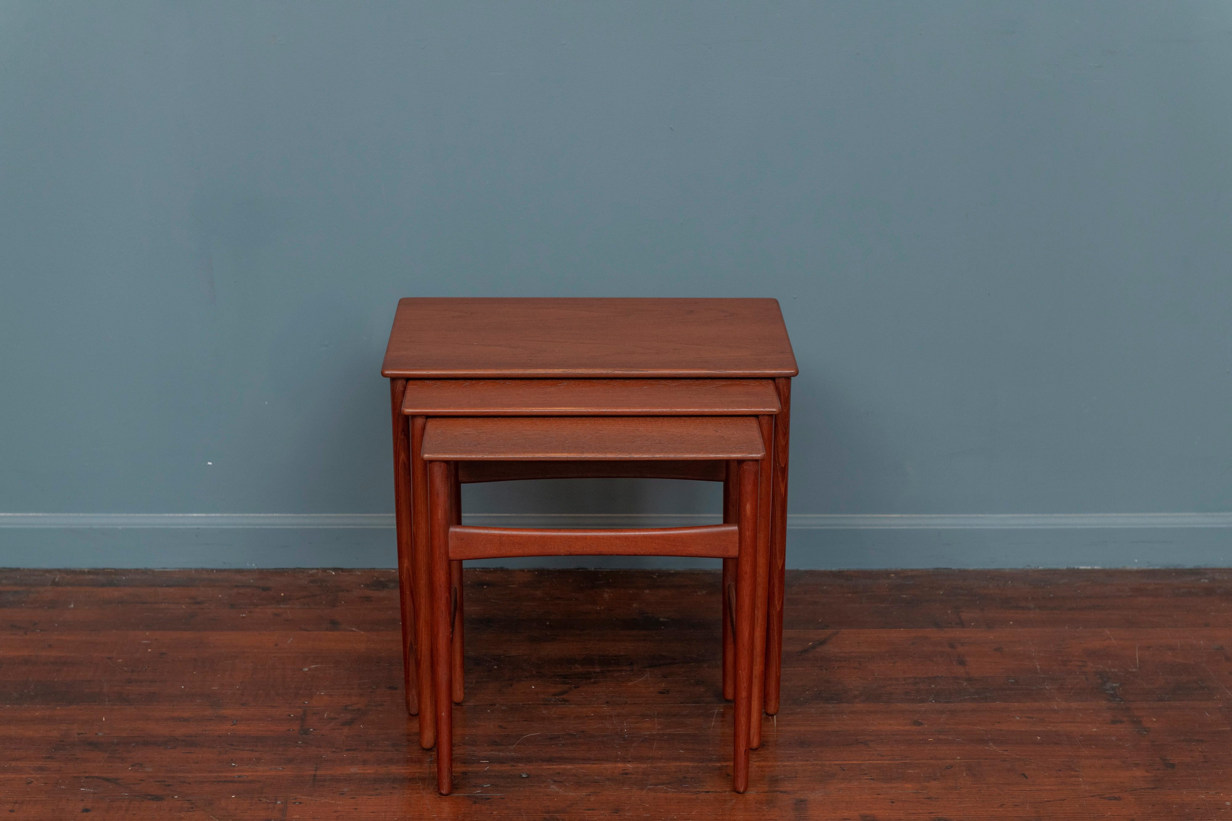 Hans J. Wegner Nesting Tables for Andreas Tuck For Sale at 1stDibs