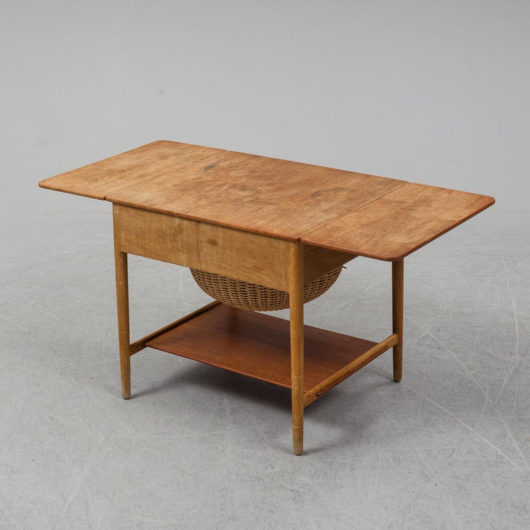 Hans J Wegner - Oak Sewing Table - Designed for Andreas Tuck Denmark ...