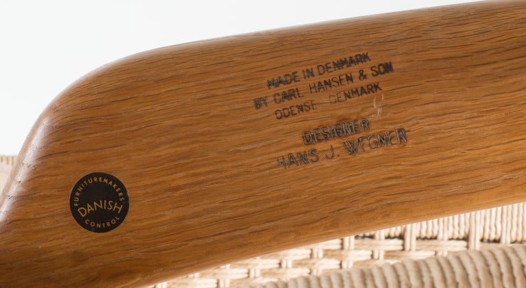 Hans J. Wegner Pair of Easy Chairs “CH 25” for Carl Hansen at 1stDibs