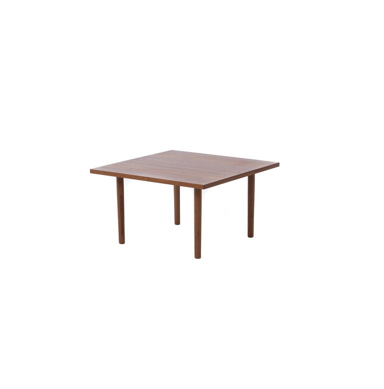 Hans J Wegner Square Teak Coffee Table For Sale at 1stDibs