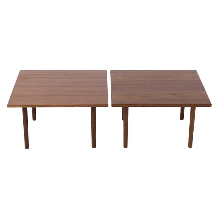 Hans J Wegner Square Teak Coffee Table For Sale at 1stDibs