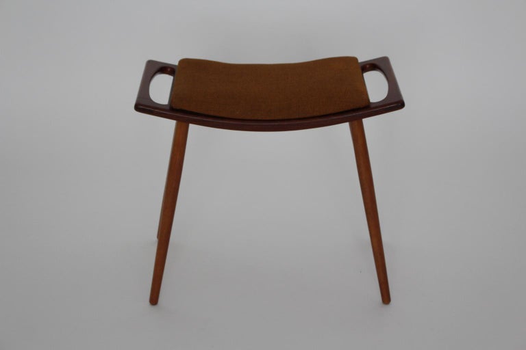 Mid Century Modern Vintage Hans J. Wegner Stool Attributed, 1950s ...