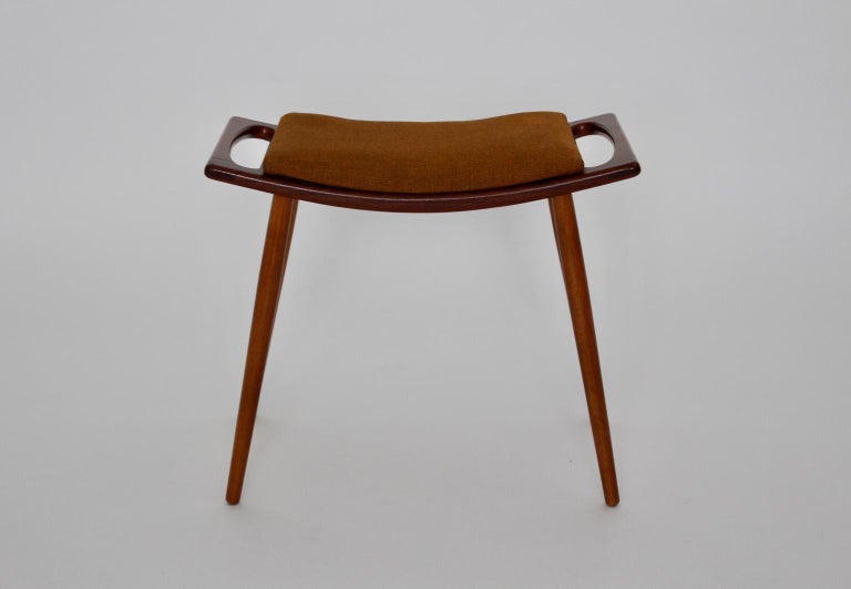 Mid Century Modern Vintage Hans J. Wegner Stool Attributed, 1950s ...