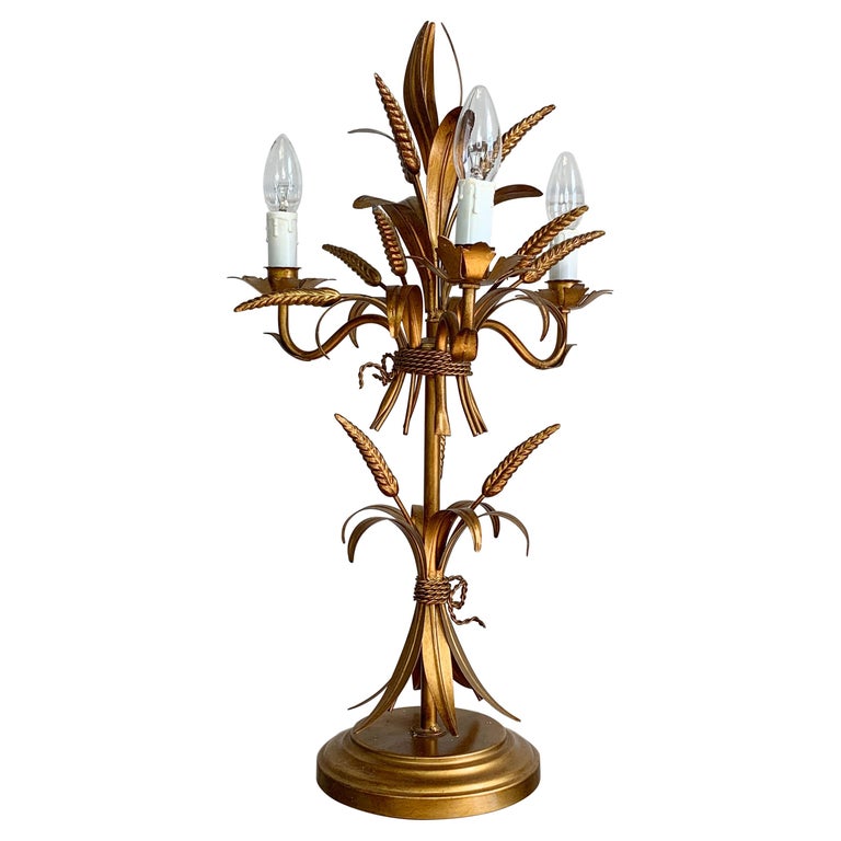 Hans Kögl Wheat Sheaf Table Lamp, 1970s at 1stDibs