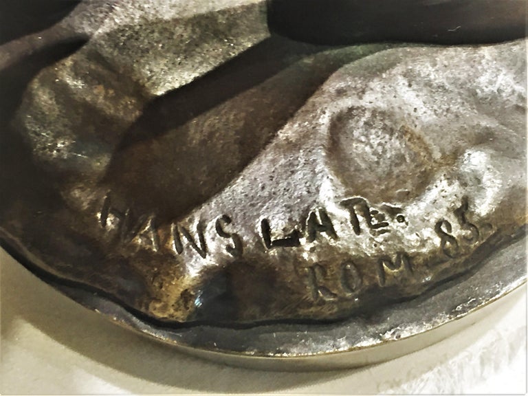 Hans Latt, a Roman Clown, Patinated Bronze Sculpture, Rome, 1885 at 1stDibs