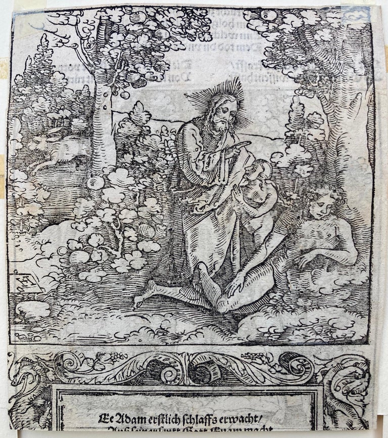 Hans Leonhard Schaufelein - ADAM and EVE / Christ with Adam and Eve on ...