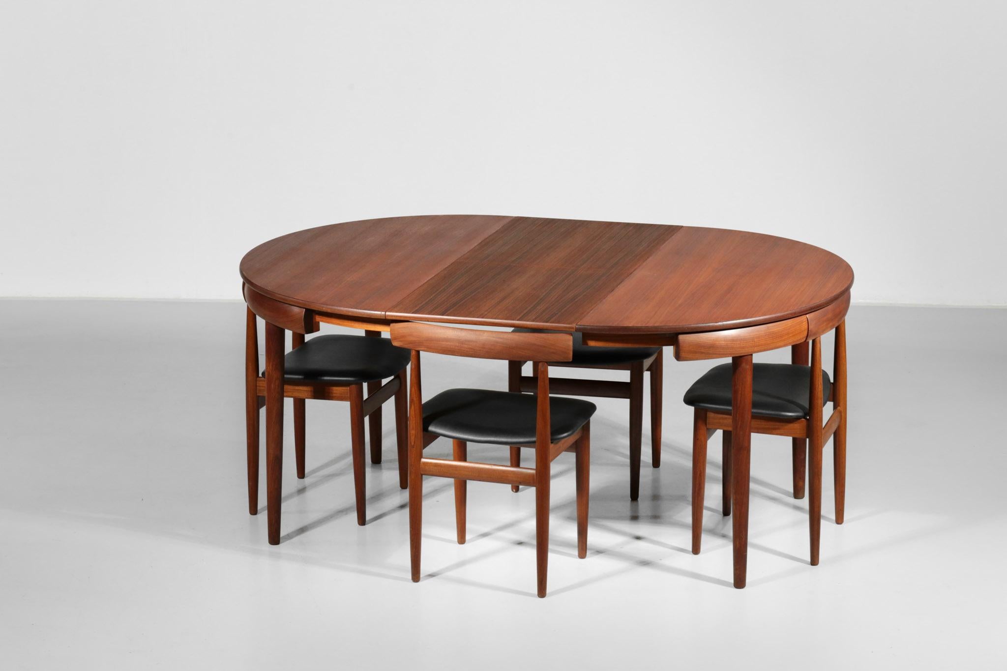 Hans Olsen Dining Table Set in Teak, Danish Design at 1stDibs | hans ...