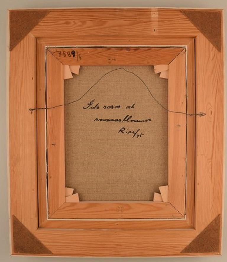 Hans Ripa (1912-2001), Swedish artist. Oil on canvas. Arrangement with ...