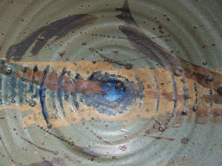 HANS SENGERS - Splash Decorated Studio Pottery Charger - Canada - 20th ...