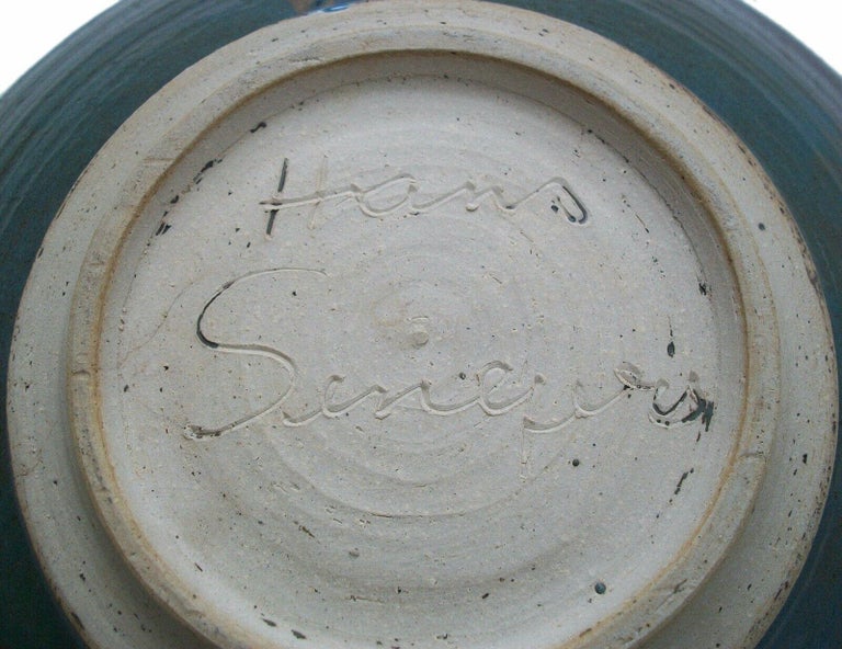HANS SENGERS - Splash Decorated Studio Pottery Charger - Canada - 20th ...