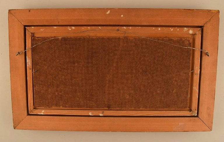 Hans Valter Sundberg, Sweden, Oil on Canvas, Modernist Landscape For ...