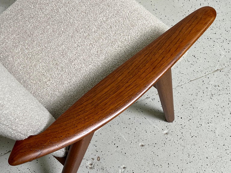 Hans Wegner Buck Lounge Chair, Model JH517 For Sale at 1stDibs
