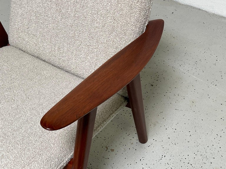 Hans Wegner Buck Lounge Chair, Model JH517 For Sale at 1stDibs
