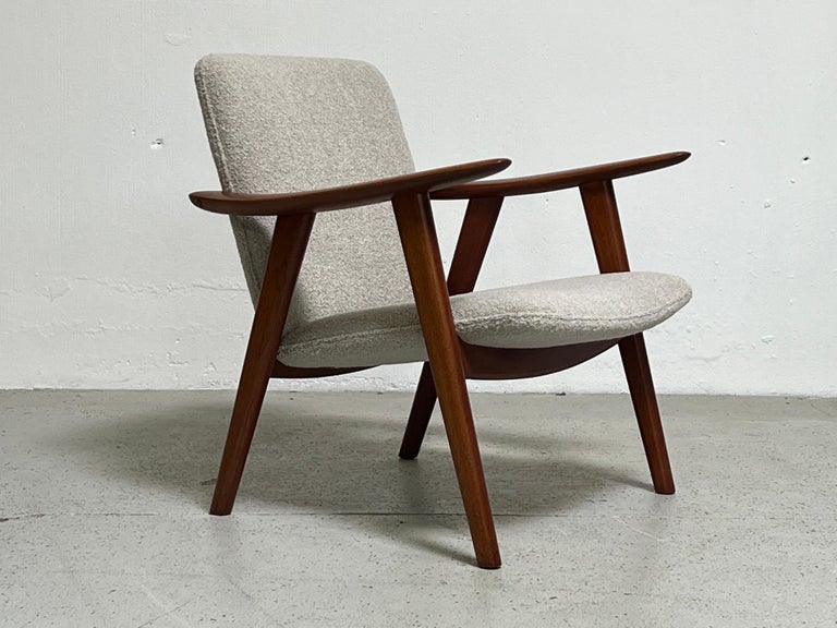 Hans Wegner Buck Lounge Chair, Model JH517 For Sale at 1stDibs
