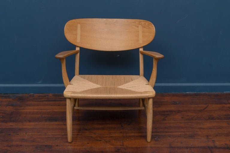 Hans Wegner CH 22 Easy Chair at 1stDibs