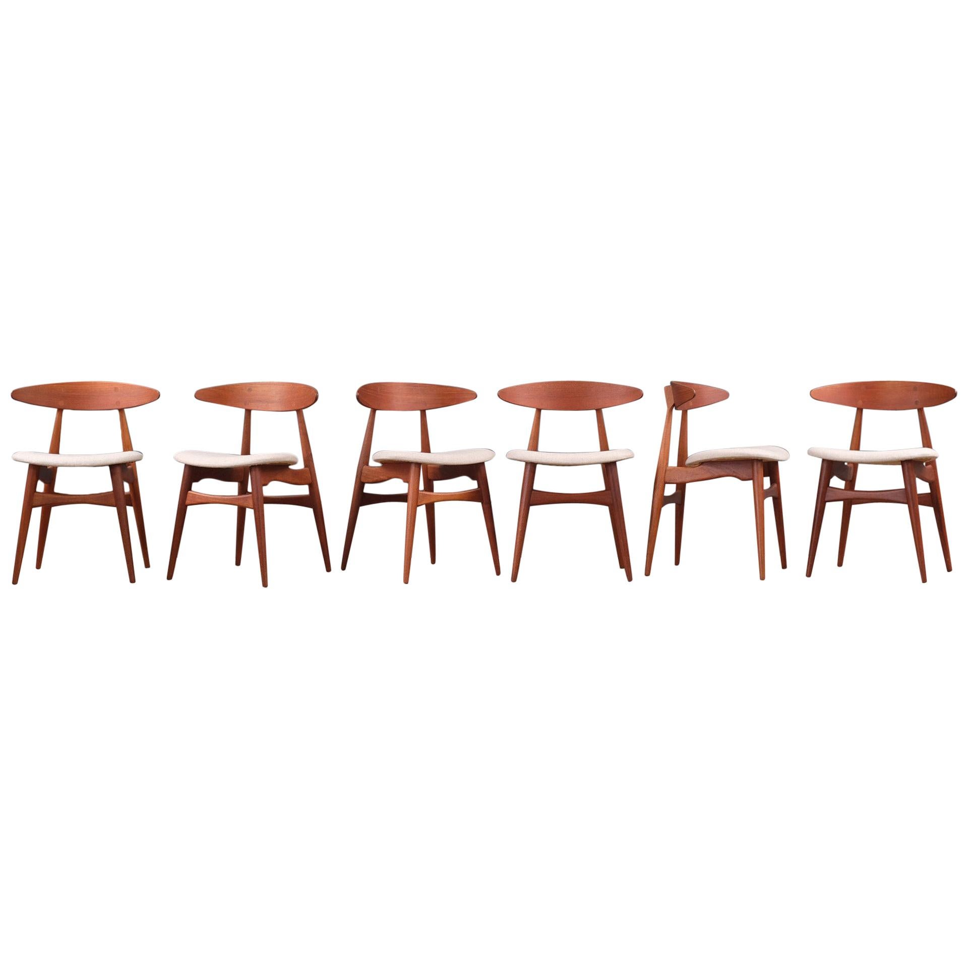 Hans Wegner CH33 Chairs at 1stDibs