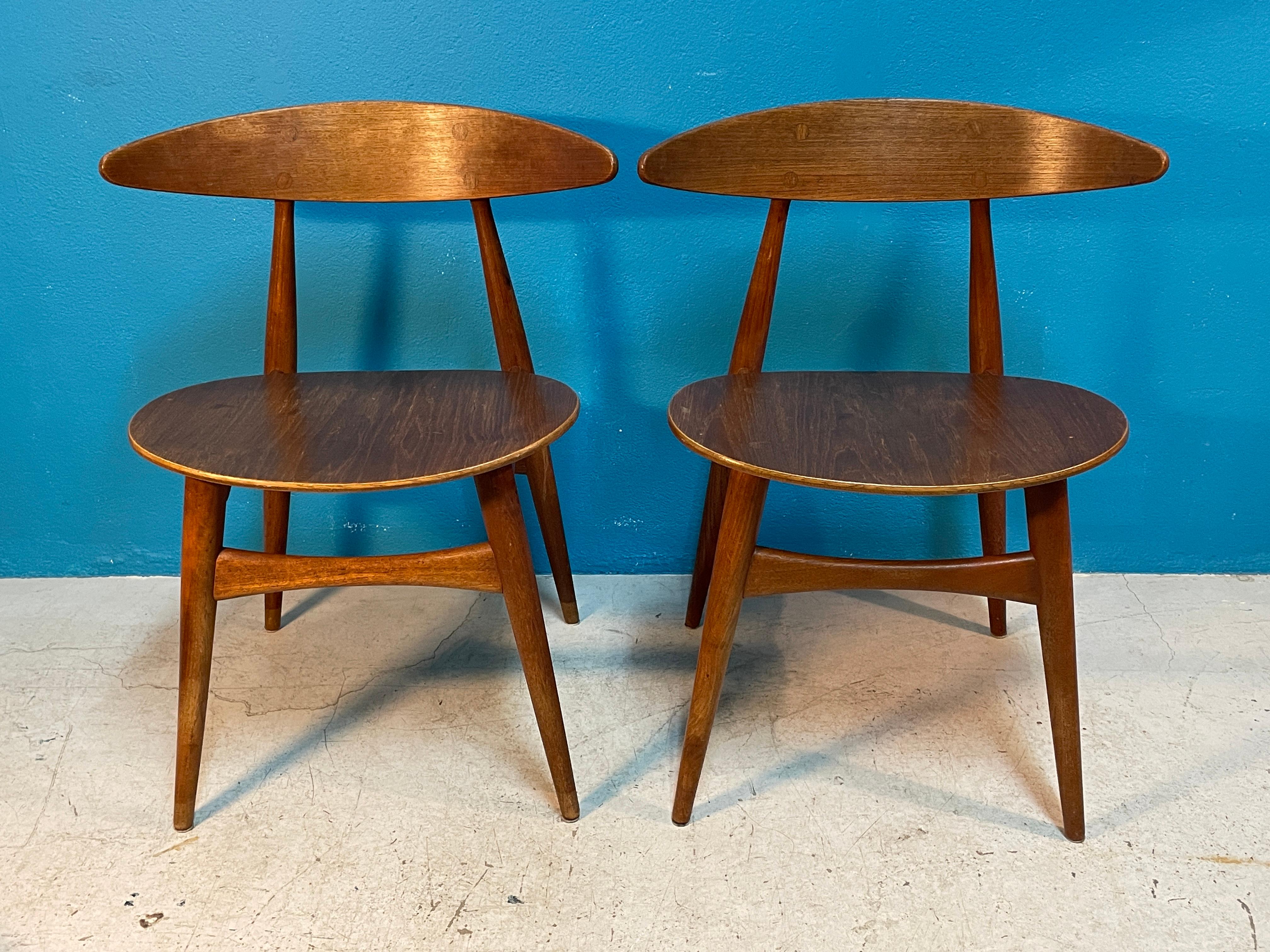 Hans Wegner CH33 Dining Vintage Chairs '2pcs', 1960's, Danish Modern at ...