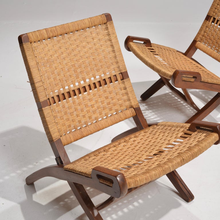 Hans Wegner Folding Rope Chair at 1stDibs
