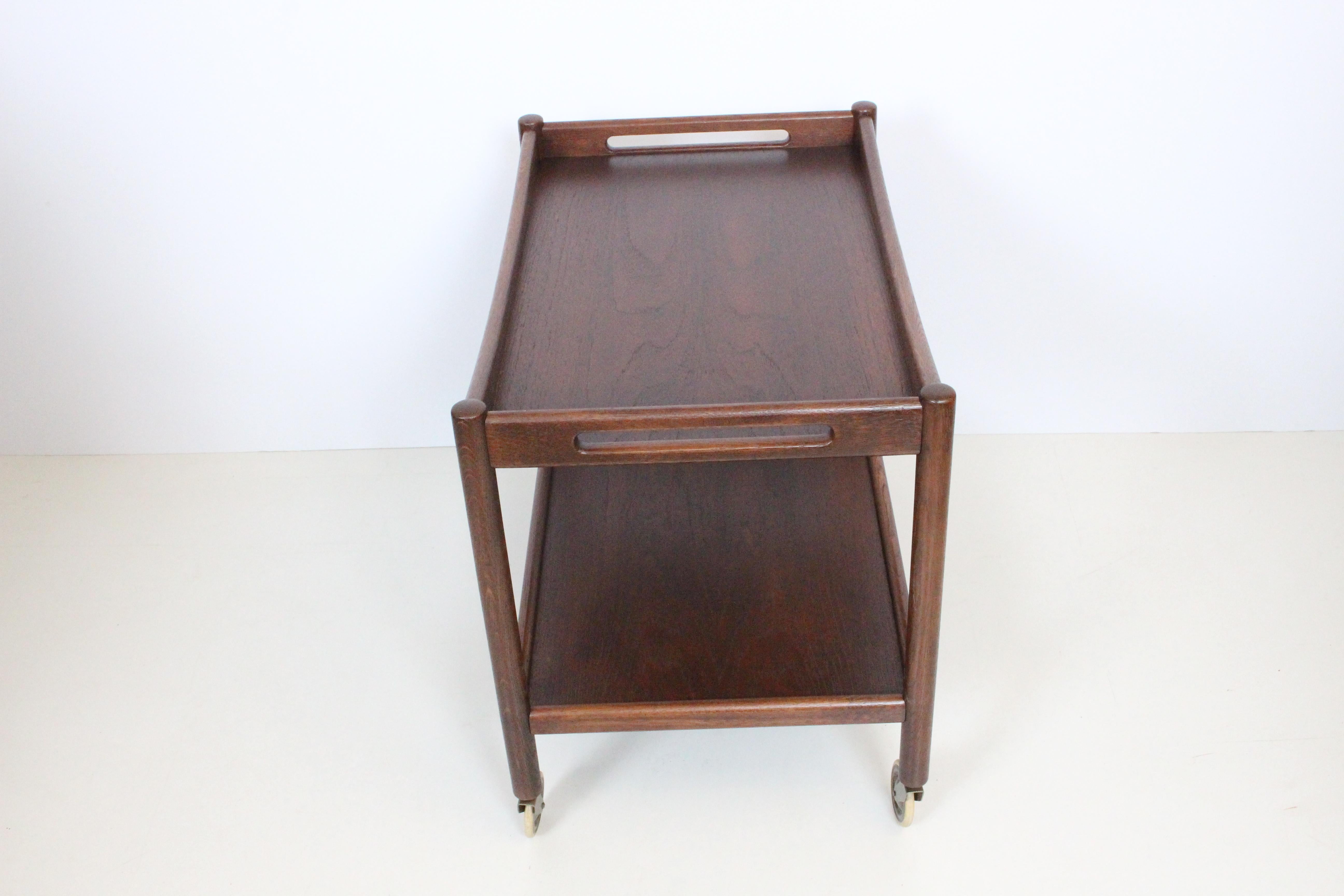 Hans Wegner for Andreas Tuck Teak Trolley, Rolling Cart, 1950's For ...