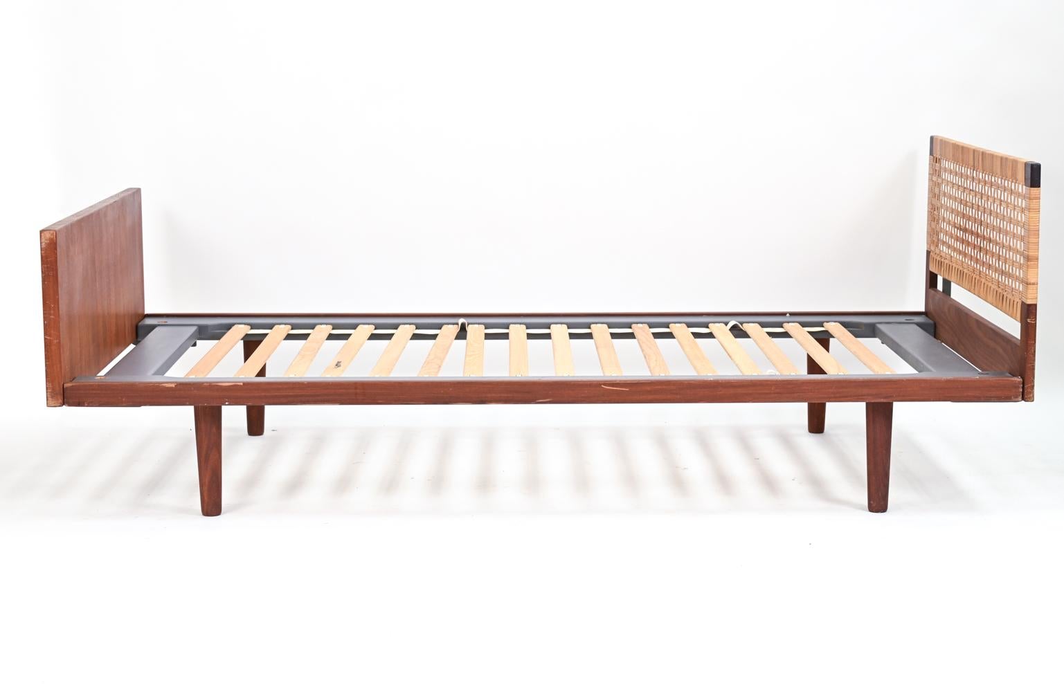 Hans Wegner for Getama Teak and Caned Twin Bed or Daybed For Sale at ...
