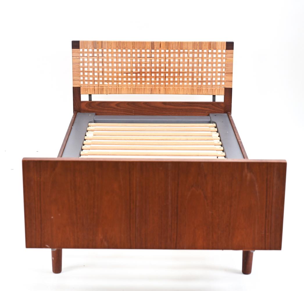 Hans Wegner for Getama Teak and Caned Twin Bed or Daybed For Sale at ...