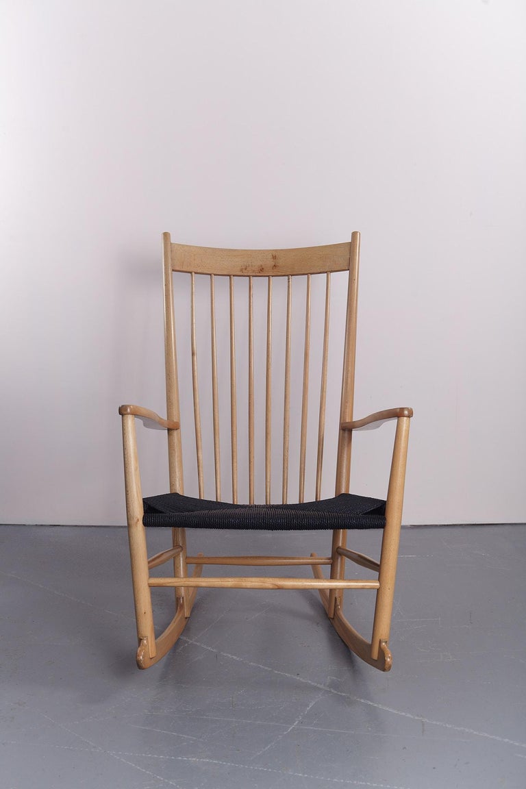 Hans Wegner J16 Rocking Chair For Sale at 1stDibs