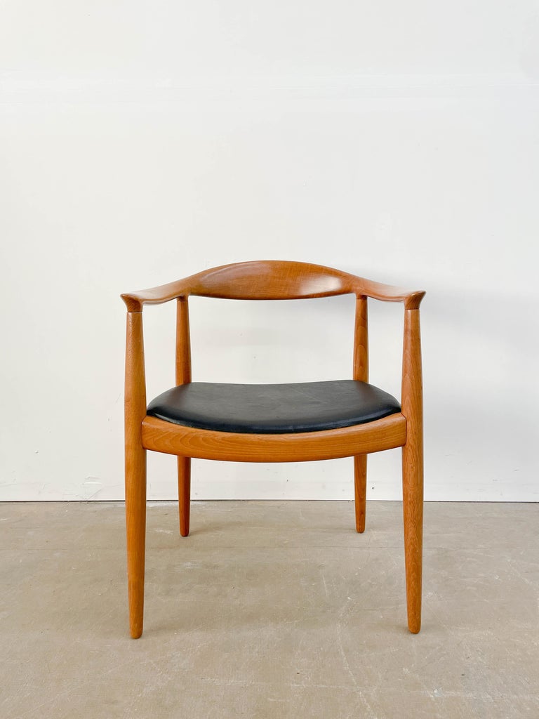 Hans Wegner Round Chair 'JH 503' in Teak at 1stDibs