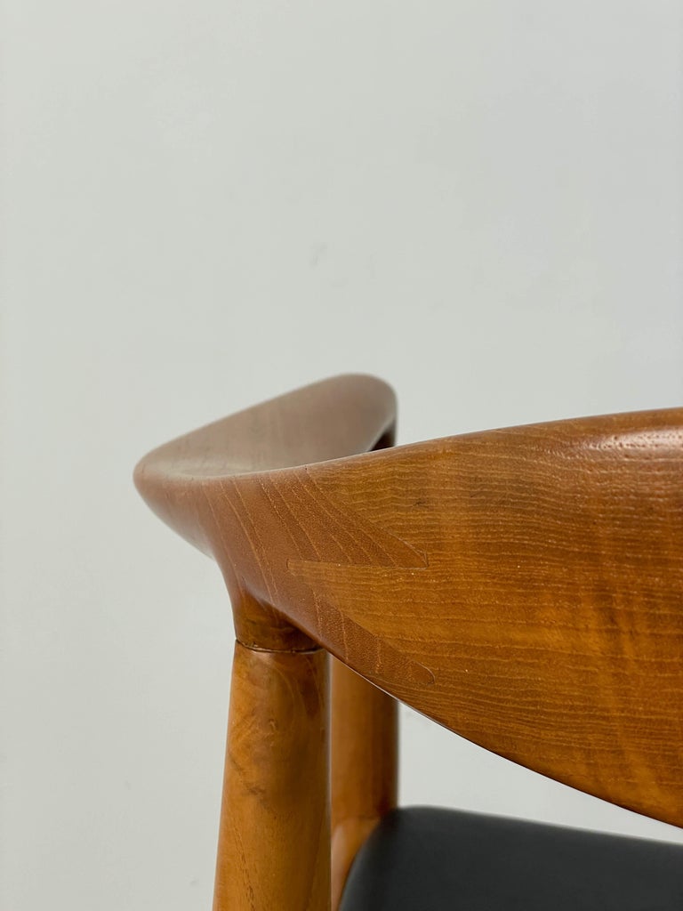 Hans Wegner Round Chair 'JH 503' in Teak at 1stDibs