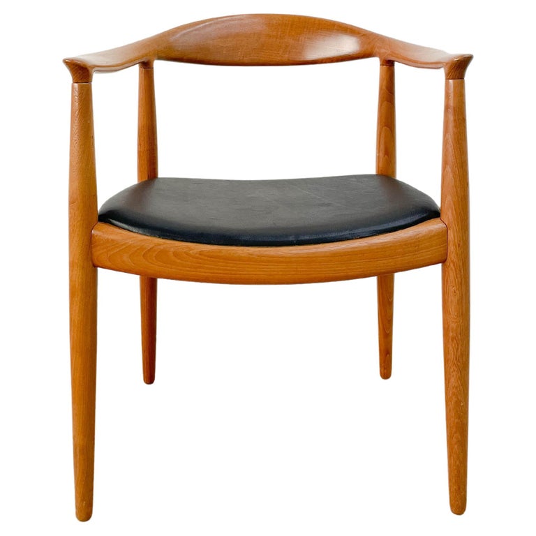 Hans Wegner Round Chair 'JH 503' in Teak at 1stDibs