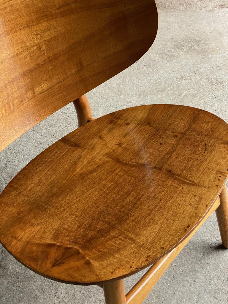 Hans Wegner Shell Settee Model 1935 and Shell Chair Model 1936 Fritz ...