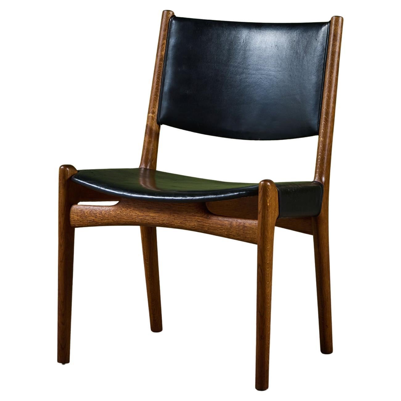 Hans Wegner Rare 'Dolphin Chair' in Oak and Cane for Johannes Hansen ...