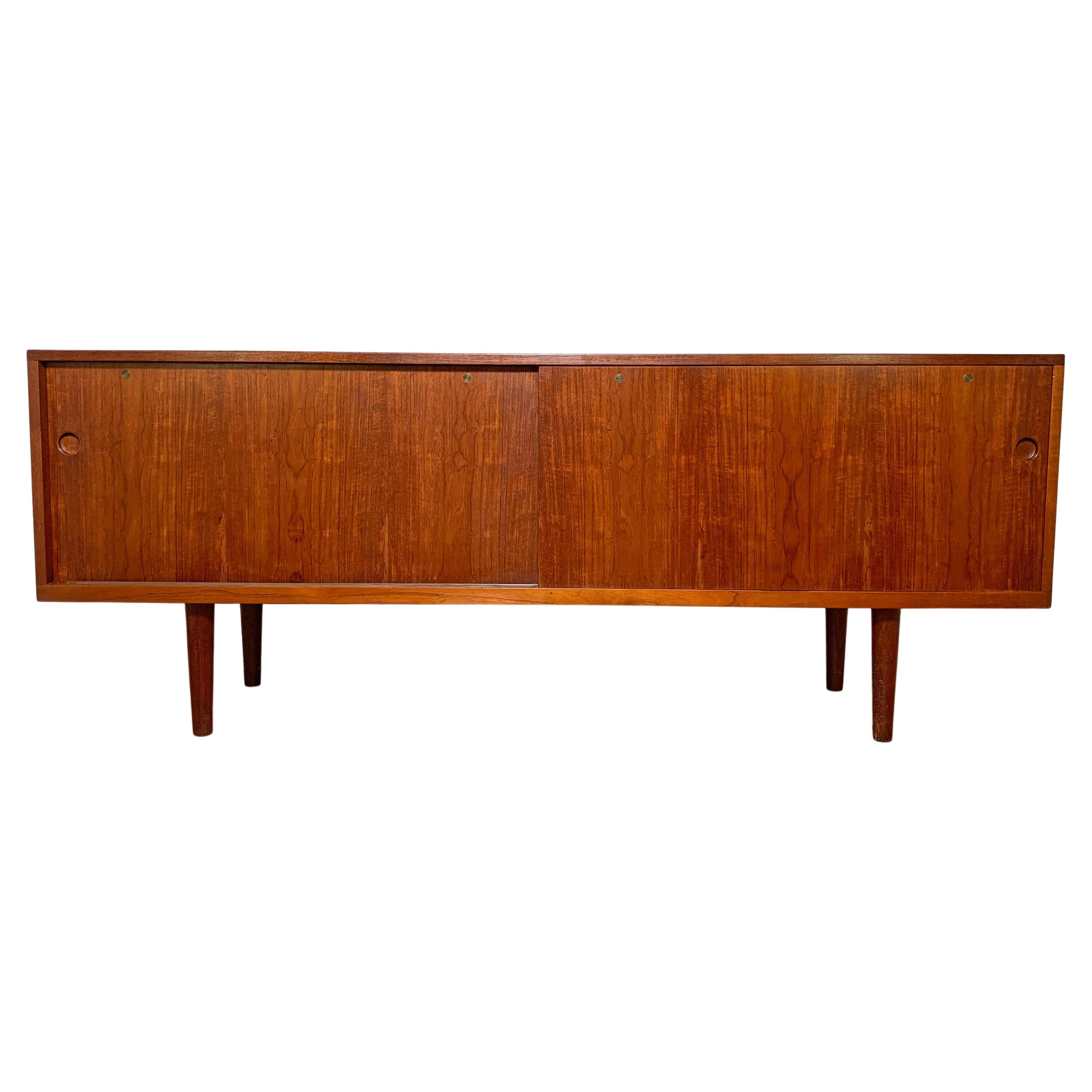 Hans Wegner Teak Credenza for Ry Mobler, Denmark, Circa 1960s at 1stDibs