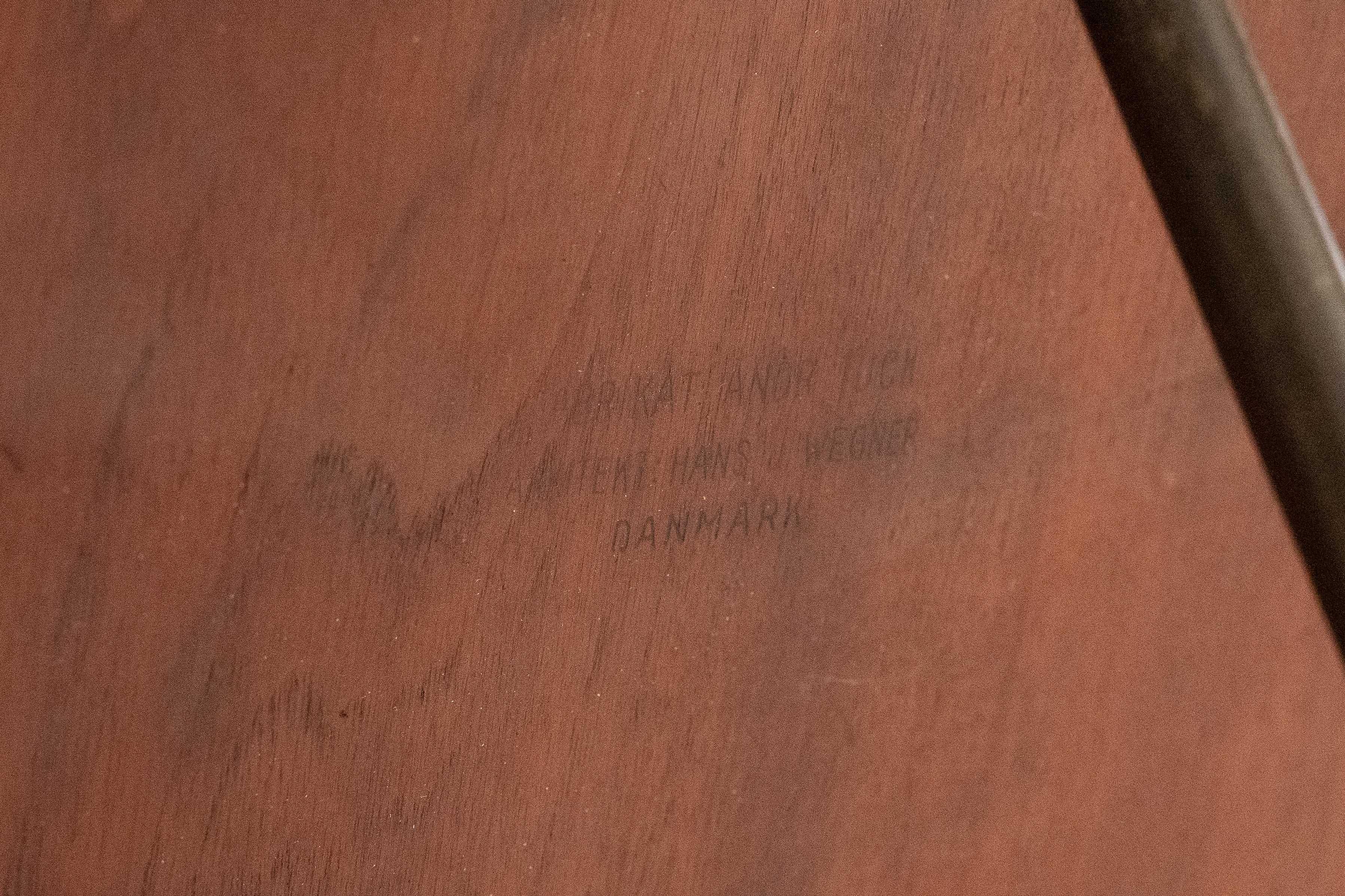 Hans Wegner Teak and Oak Dining Table For Sale at 1stDibs