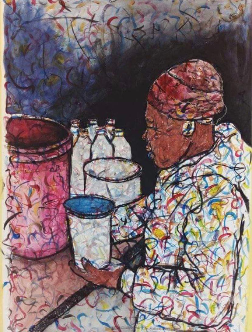 Mike Adamo Painting "Happy Windows" For Sale at 1stDibs