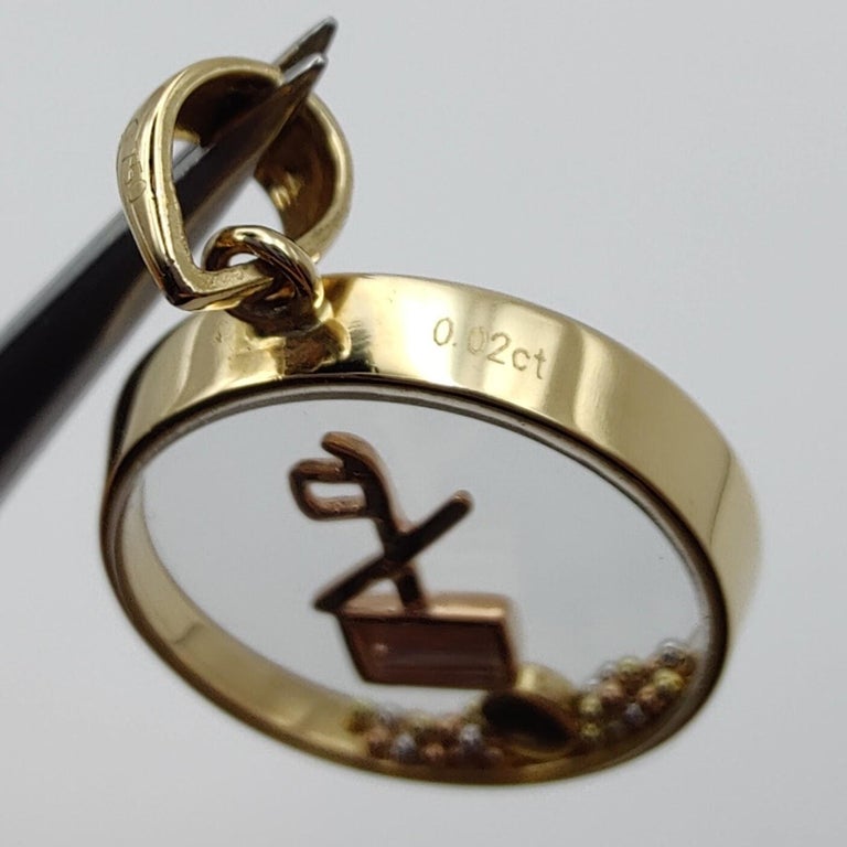 Happy Diamonds Musical Instrument Erhu Pendant in 18K Yellow, Rose ...