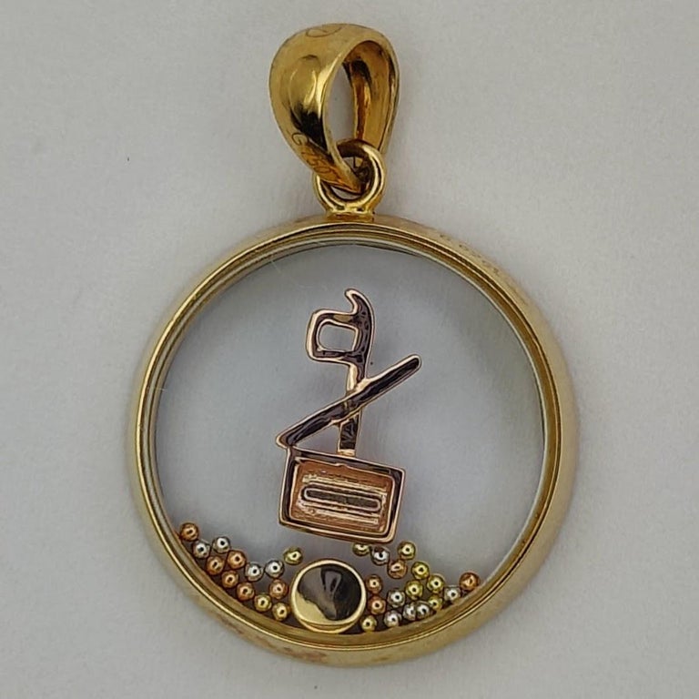 Happy Diamonds Musical Instrument Erhu Pendant in 18K Yellow, Rose ...