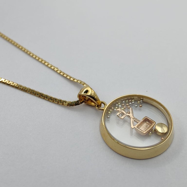 Happy Diamonds Musical Instrument Erhu Pendant in 18K Yellow, Rose ...