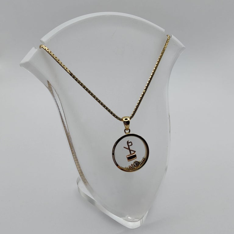 Happy Diamonds Musical Instrument Erhu Pendant in 18K Yellow, Rose ...