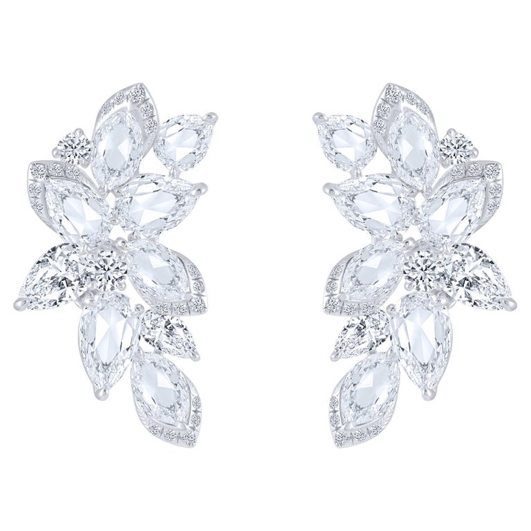 Harakh 2.6 Carat Brilliant and Rose Cut Natural Diamond Climber ...