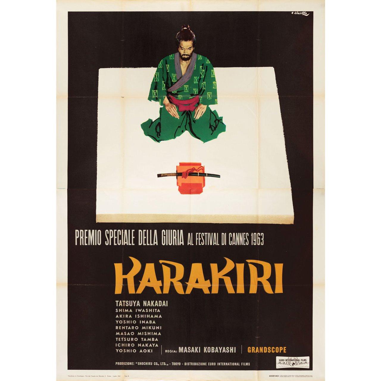 Harakiri 1963 Italian Quattro Fogli Film Poster For Sale at 1stDibs