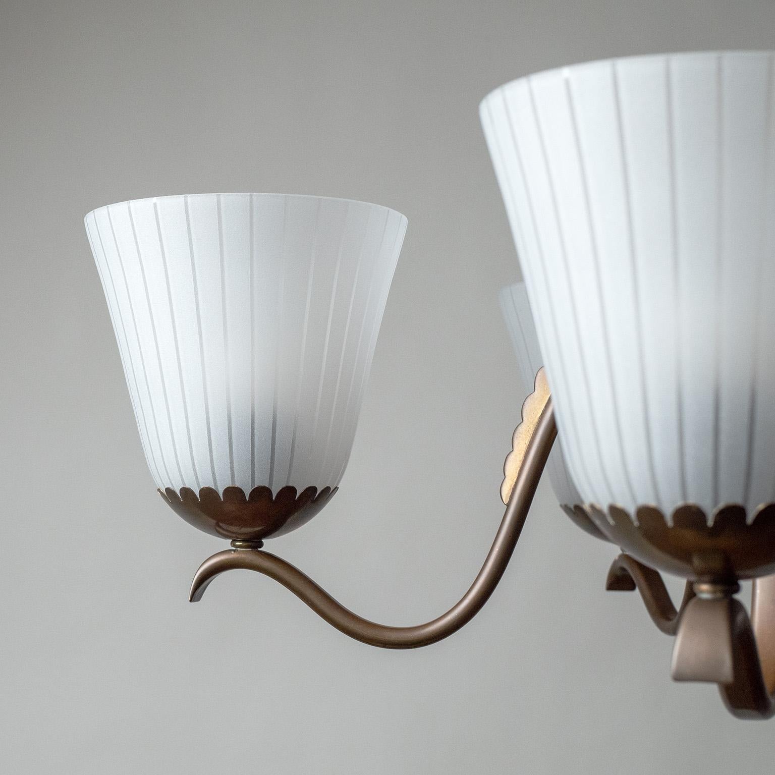 Harald Notini Böhlmarks Chandelier, circa 1940 For Sale at 1stDibs