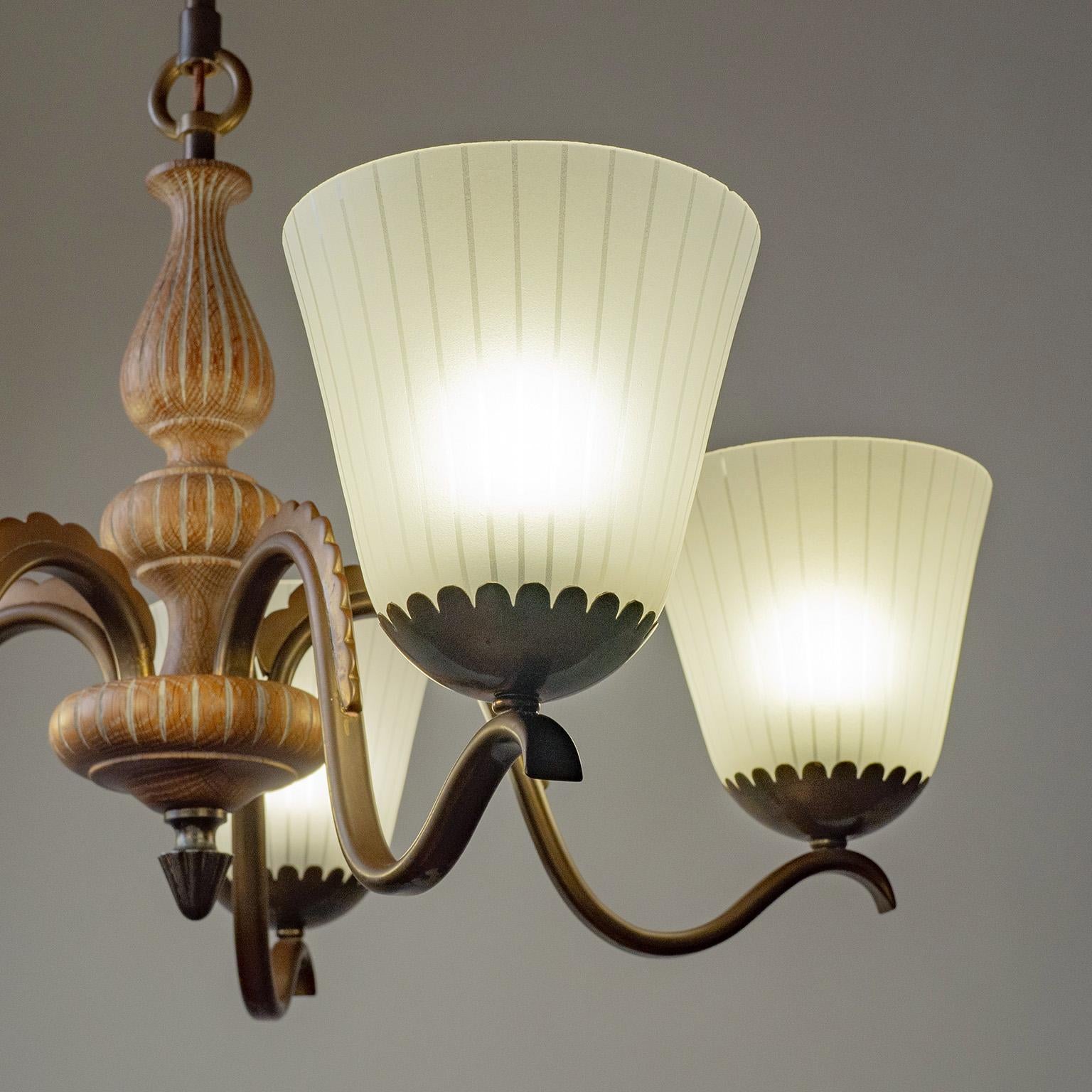 Harald Notini Böhlmarks Chandelier, circa 1940 For Sale at 1stDibs